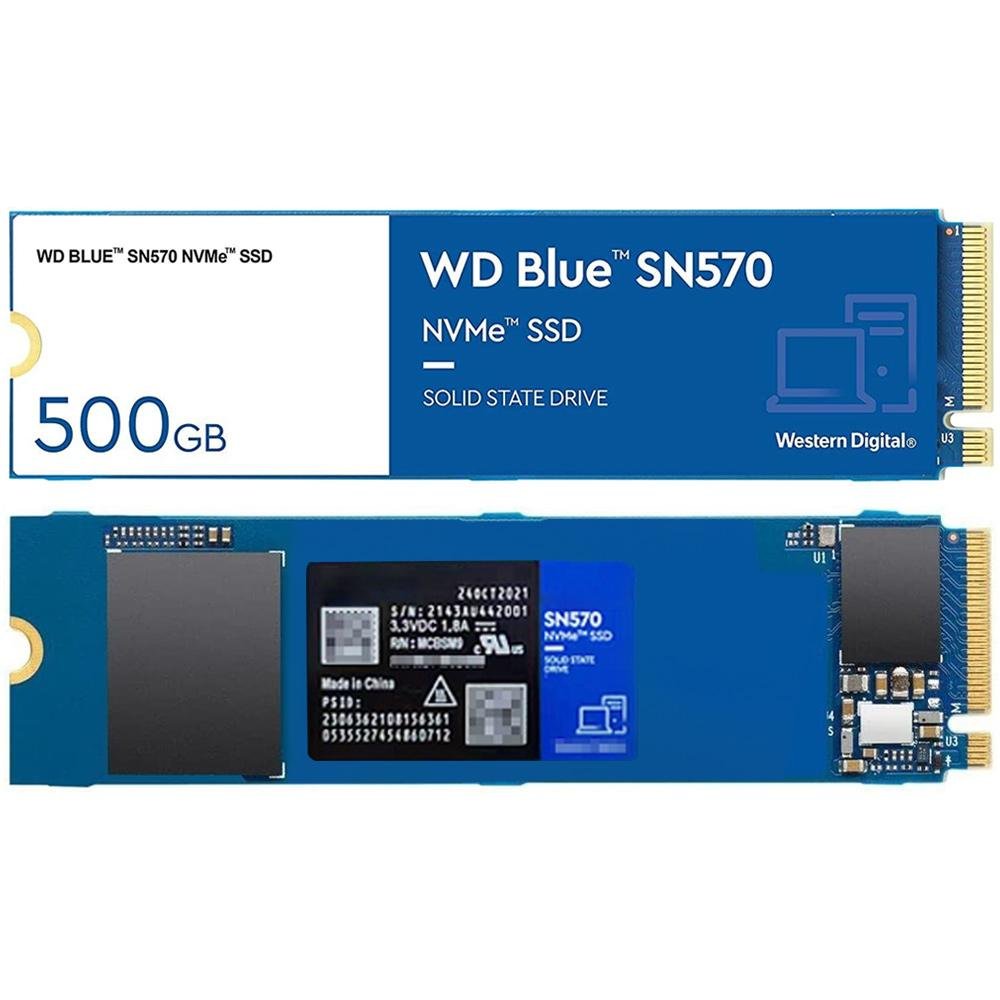 Western Digital SN570 500GB M.2 2280 NVME PCIe 3.0 x4 WDS500G3B0C ...